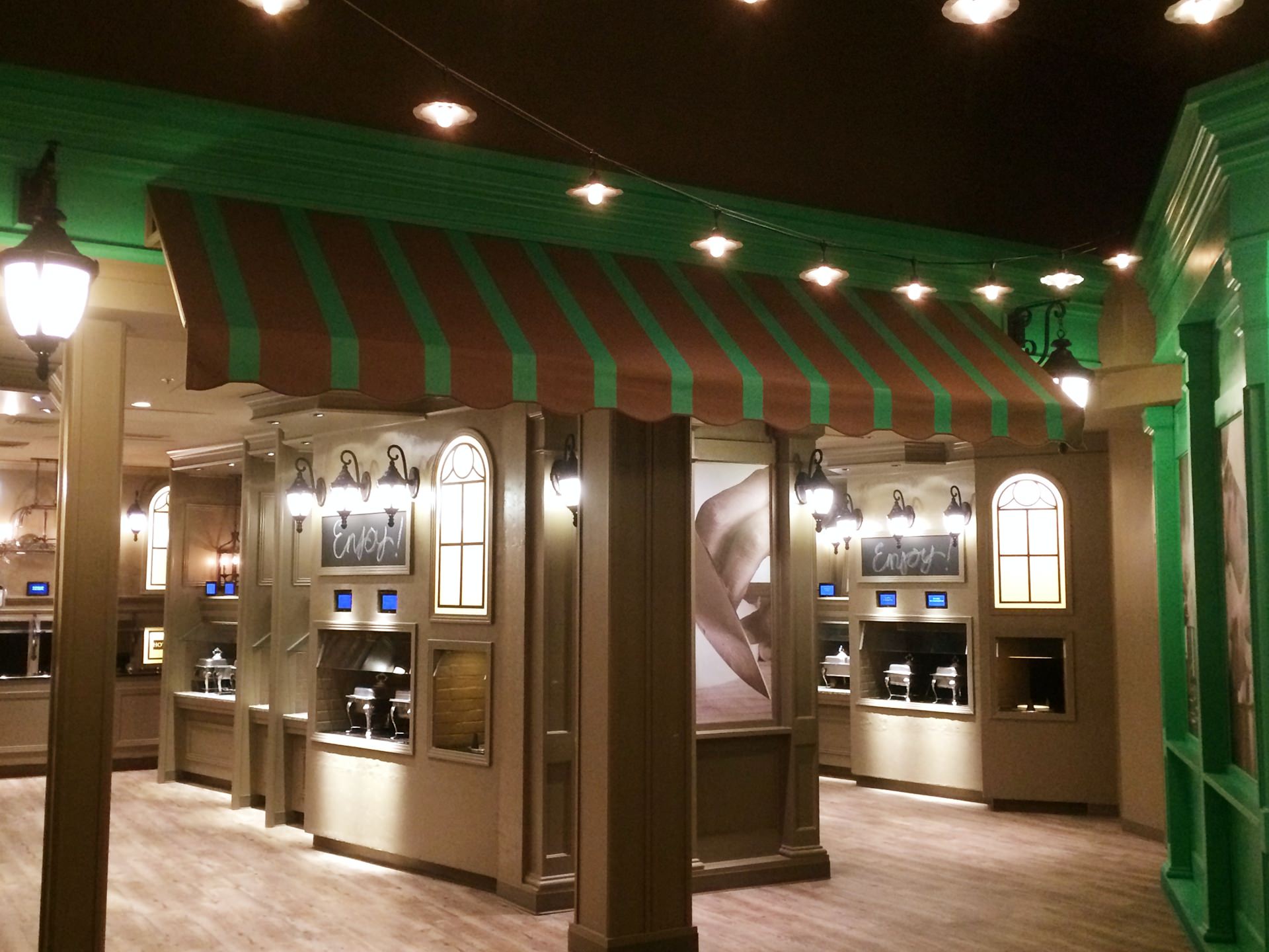 New Theatre-Interior Restaurant Awning | Kansas City Tent & Awning Company